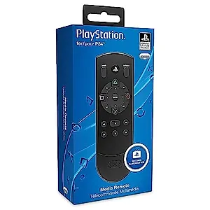 PDP Universal PS5/PS4 Media Remote Control, Playstation Gaming Remote Compatible with Sony Playstation 5 and Playstation 4, Bluetooth Detection for up to 4 Devices, TV Power/Input/Volume Controls