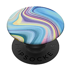 Yellow Purple Illustration Abstract Pattern Phone Popper PopSockets Swappable PopGrip