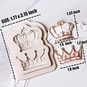 JeVenis Set of 3 Vintage Frame Cupcake Fondant Mold Baroque Style Fondant Silicone Mold for Sugarcraft Cupcake Topper Jewelry Polymer Clay Crafting Projects