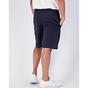 Real Essentials Mens Dry Fit Shorts Dri Active Wear Short Men Athletic Performance Basketball 9 Inch Inseam Sweat Tennis Soccer Running Essentials Gym Casual Workout Sports, Set 5, L, Pack of 5