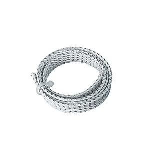 Aicosineg Cable Sleeve Braided Sleeving PET Wire Loom Tubing Cable 1.64ft-2/5inches Wrap Protector for HiFi Audio and Video Headphone Cable Protect Wires from Chewing of Pets Silver