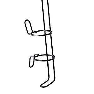 menolana Hair Curling Iron Holder Wall Mounted Self Adhesive, Hair Straighteners Rack Bathroom Curling Wands Flat Irons Organizer - Black