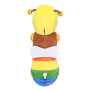 Filhome Pet Bee Dog Costume, Halloween Dog Hoodies Outfits Cute Cat Hooded Coat Warm Apparel Fall Winter Christmas Cosplay Clothes for Small Medium Pet(M/Multicolor)
