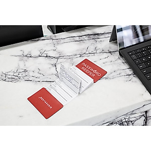 Kikkerland Password Keeper (NB01),Red, Wallet sized folding book