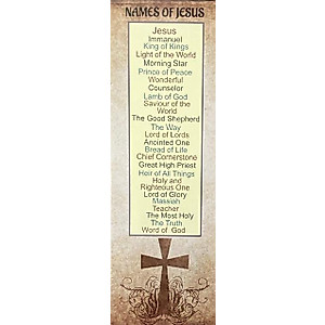 Names of Jesus Religious Bookmarks for Men or Women VBS Church Supplies Sunday School Gifts (50 Count)