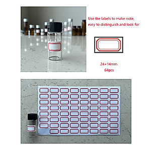 Cadbibe 10ml Clear Glass Vials with Screw Caps and Plastic Stoppers, Small Liquid Sample Vial, Leak-Proof Vial, 12PCS