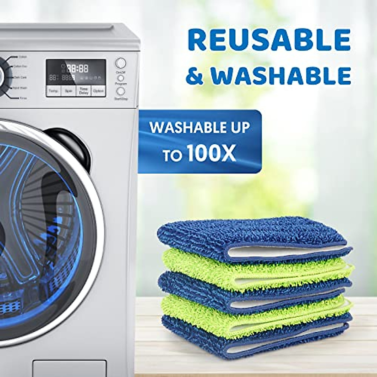 Spray Mops Microfiber Floor Mops for Floor Cleaning - MEXERRIS Wet Mops Dust Mop with 2 Refillable Bottle and 3 Microfiber Pads Wood Floor Cleaning Mop for Hardwood Laminate Ceramic Floors Cleaning