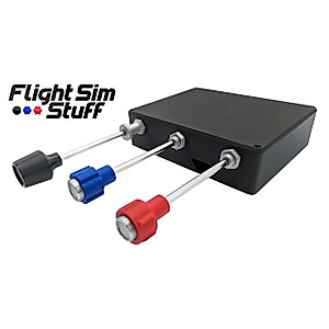 Flight Sim Stuff Cessna Style Throttle, Propeller and Mixture (TPM) Controller For Flight Sims PC/Mac