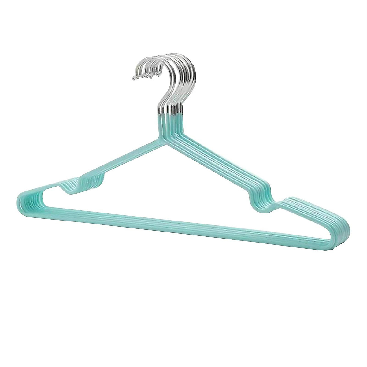 Clothes Hangers Color Stainless Steel Rubber Hangers for Clothes Poles Non-Slip Drying Racks Drying Racks Outdoor Drying Racks 10pcs Hanger Space Saver (Color : C)