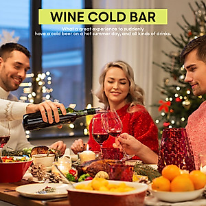 Wine Chiller - Wine Cooler Stick, 3 in 1 Stainless Steel Wine Bottle Chiller with Aerator and Pourer, The Best Holiday Gifts.