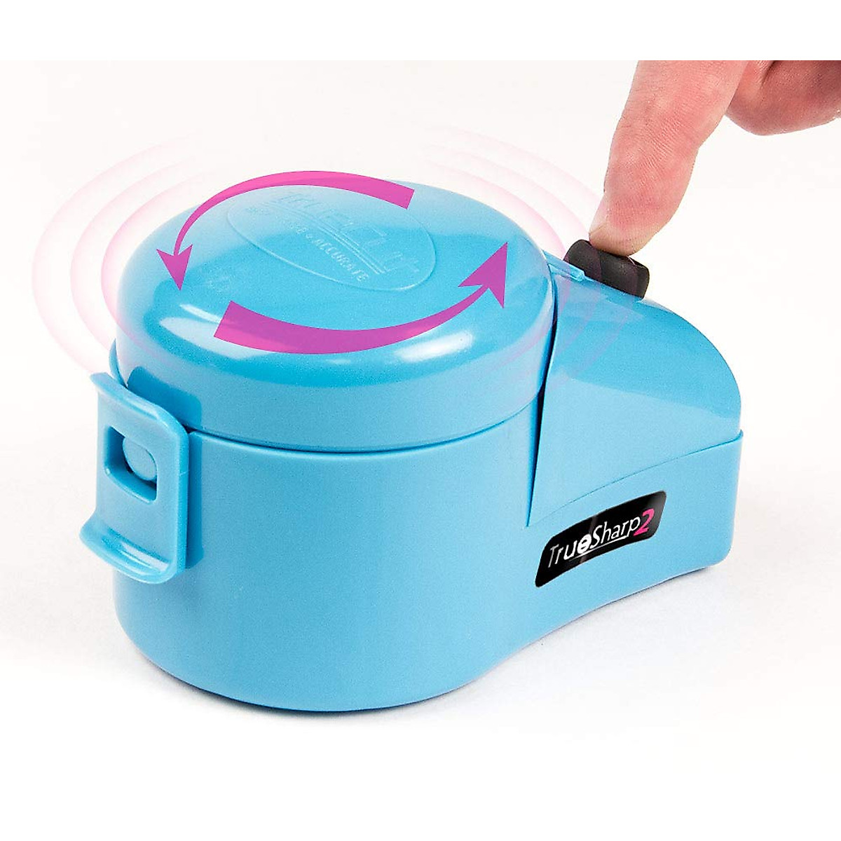 TrueCut TrueSharp 2 Power Sharpener, Fast and Easy to Use Rotary Cutter Blade Sharpener, Sharpen 28mm, 45mm and 60 mm Blades, Diamond Grit Blade Sharpening Tool, Quilting and Sewing Supplies