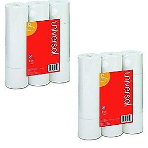 Adding Machine/Calculator Roll, 2-1/4"x150 White 12/Pack