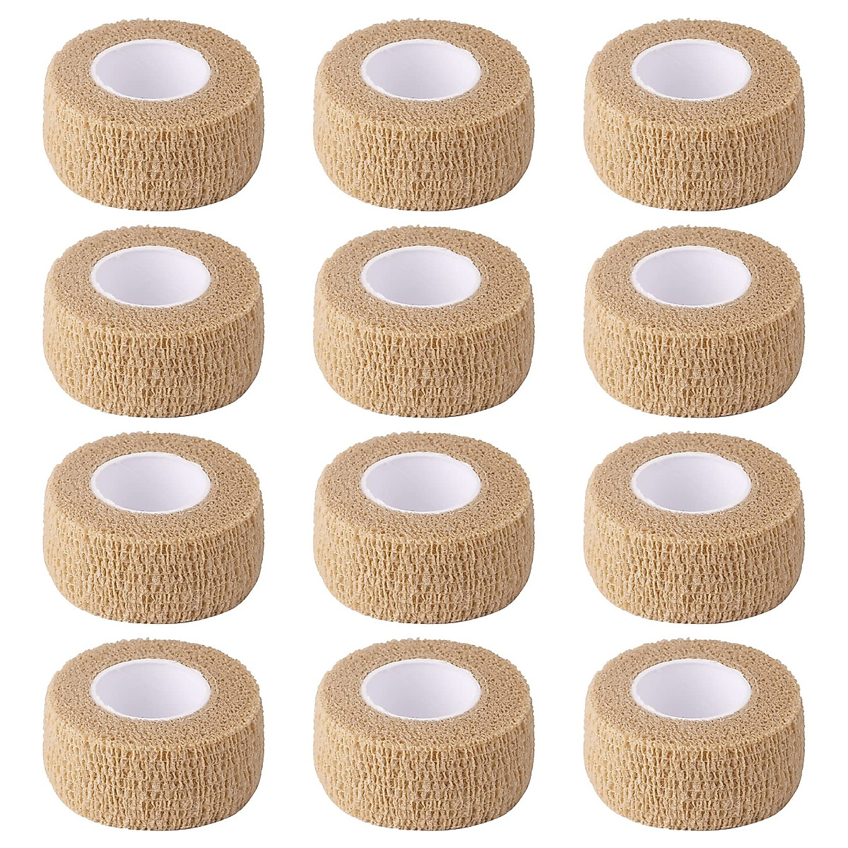 1 Inch Wide Skin Colour Elastic Self- Adhesive Bandage Finger Tape,Wrap Bandages, for Wrist and Ankle Sprains & Swelling