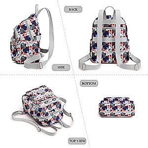 KARRESLY Mini Backpack Purse for Women Girls,Fashion Casual Printed Daypack for Working Or School,Wholesale(Pink)