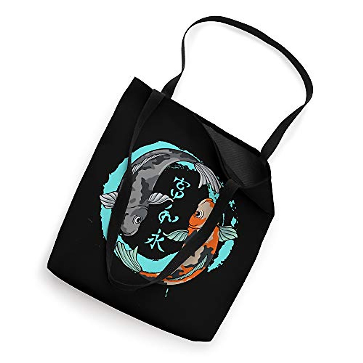 Japan Japanese Koi Carp Zen Circle Yin Yang Buddhist Yoga Tote Bag