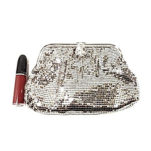 Frewahmesh Evening Clutch Small Brass Metal Mesh Purse Party Bridal Prom