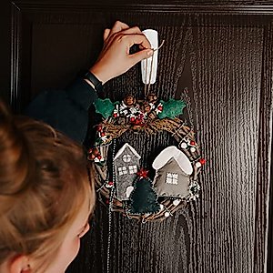 NeatEasy Large Utility Hooks, 16-Hooks, 22-Strips, Organize Damage-Free, 5lbs(Max) Wall Hooks, Waterproof Hooks for Hanging, Adhesive Hooks, Wall Hook