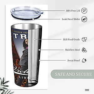 LAZHANG Tye Music Tribbett Stainless Steel Insulated Car Sippy Cup With Lid Travel Mug for Cold Hot 20 oz
