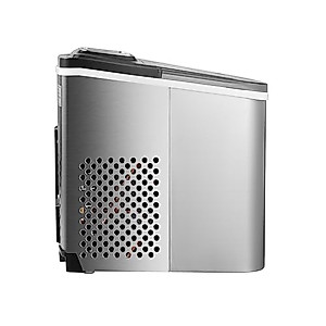 Panana Smart Countertop Ice Makers,Automatic Clean,Portable Ice Maker 9 Cubes Ready in 7-10min,26lbs/24H,for Home Kitchen Party Camping,Silver