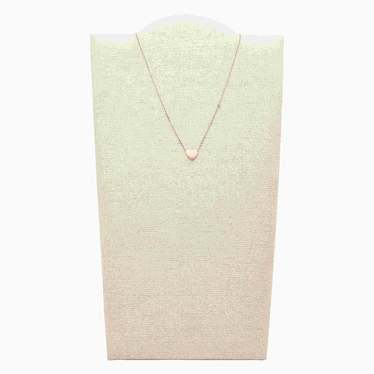 Fossil Women's Engravable Necklace, Color: Rose Gold (Model: JF03081791)