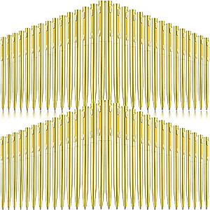 60 Pieces Slim Metallic Retractable Ballpoint Pens Slim Ballpoint Pen Black Ink 1.0 mm Medium Point Metal Pen Office Smooth Writing Stylus Pen for Men Women Business (Gold, Stylish Style)
