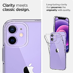 Spigen Liquid Crystal Designed for iPhone 12 Mini Case (2020) - Crystal Clear