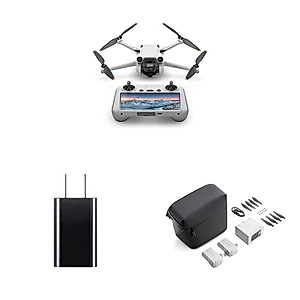 DJI Mini 3 Pro (DJI RC) – Lightweight and Foldable Camera Drone & 30W USB-C Charger & Mini 3 Pro Fly More Kit Plus, Black