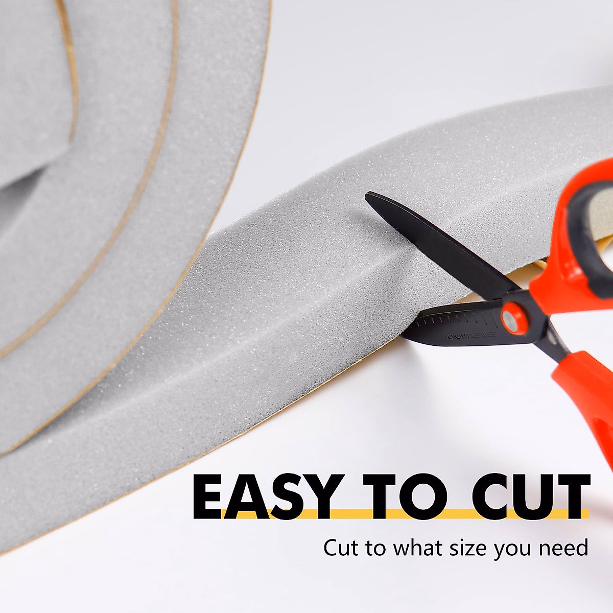 Powrocket Window Air Conditioner Insulation Foam Strip 2 x 1 Inch,High Resilience Window Seal Weather Stripping Tape with Adhesive,Window AC Installation Kit,6.5 Feet Long x 1 Roll