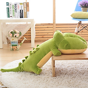 elfishgo Crocodile Big Hugging Pillow, Soft Alligator Plush Stuffed Animal Toy Gifts for Kids, Birthday, Christmas 25.6"