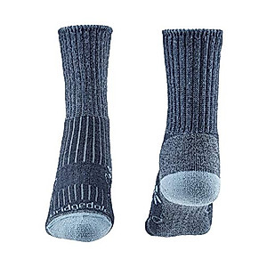 Bridgedale Women's Hike Midweight Boot Height- Merino Comfort Socks, Blue, Small
