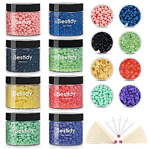 Bestidy Wax Beads, Waxing beans for Hair Removal, Women Men, Home Waxing for All Body and Brazilian Bikini Areas (Purple-800g)