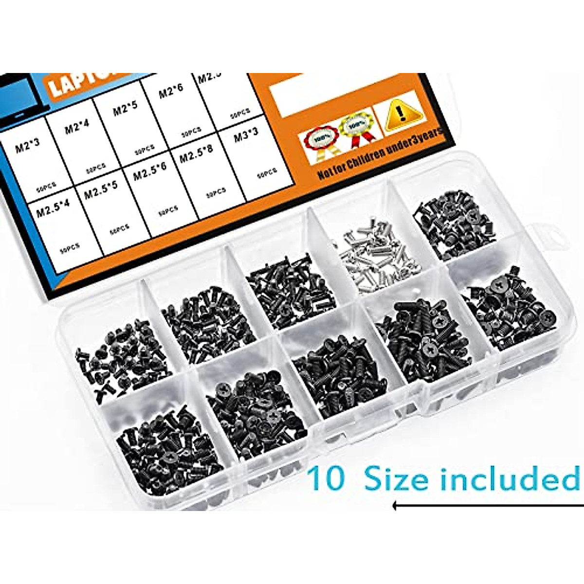 500pcs Laptop Notebook Computer Screw Kit Set for IBM HP Dell Lenovo Samsung Sony Toshiba Gateway Acer
