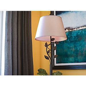 Kenroy Home 32240ORB Ashlen Floor Lamp with Oil Rubbed Bronze Finish, Rustic Style, 58.75" Height, 15" Width, 15" Depth