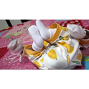 RATIVE Newborn Thick Terry Turn Cuff Socks for Baby Boy and Girl (0-3 months, 12-pairs/white)