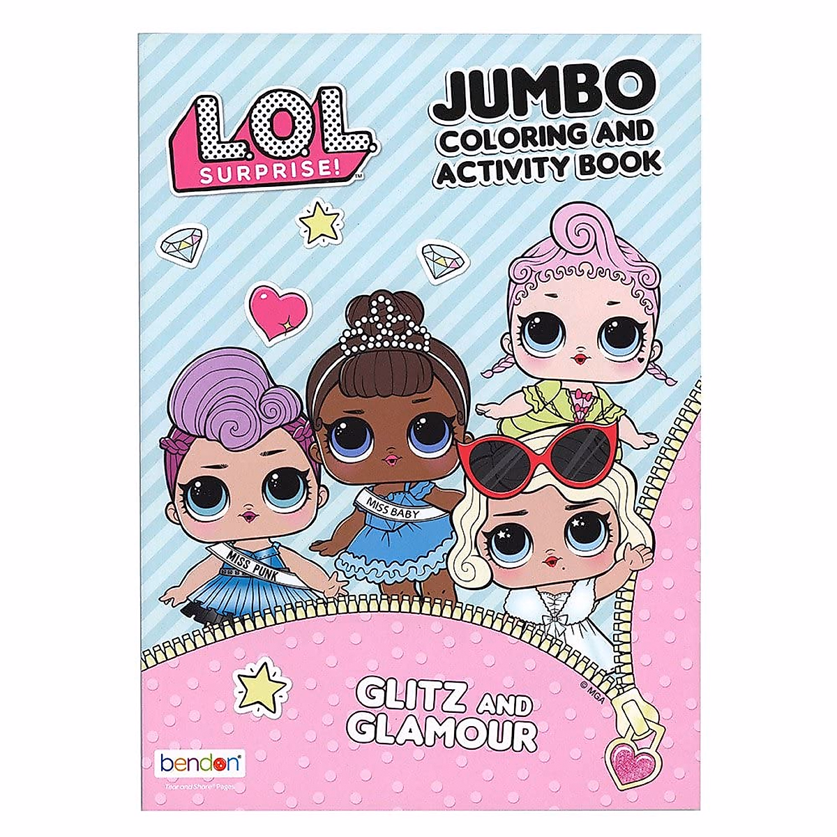 My Pet Elephant LOL Dolls Jigsaw Puzzle 2-Pack | LOL Puzzles with Coloring Book & Stickers (Ages 3+)