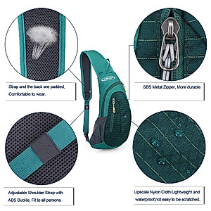 G4Free Sling Bags Men and Women Shoulder Backpack Small Crossbody Chest Sling Backpack (Mint Green)