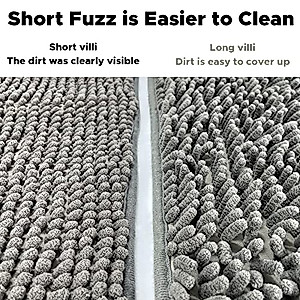 Jevnd 2Pcs Short Chenille Guinea Pig Cage Liner, Washable Rabbit Fleece Sleeping Bed Mat, Reusable Bunny Training Pad/Pee Pad/Blanket for Cat/Chinchilla/Hedgehog and Small Animals (19“x12.5” (2pcs))