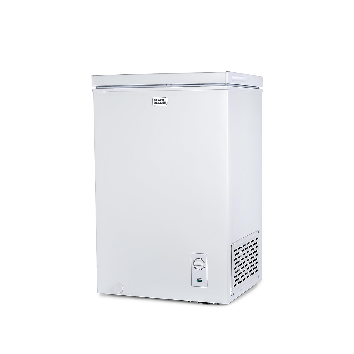 BLACK+DECKER 2.0 Cu. Ft. Compact Chest Freezer, Deep Freezer Holds Up To 70 Lbs. of Frozen Food, Removable Storage Basket, Manual Defrost, White