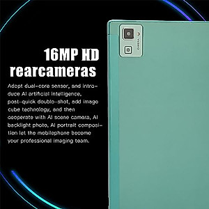 FOLOSAFENAR 10.1 Inch Tablet, 5G WiFi Office Tablet 2 In1 for Study (US Plug)