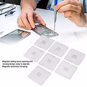 BGA Reballing Stencil, Easy to Operate Stainless Steel Phone Tin Planting Set for Mobile Phone for Qualcomm 7 Pieces