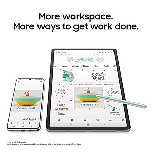 SAMSUNG Electronics Galaxy Tab S7 FE 2021 Android Tablet 12.4” Screen WiFi 64GB S Pen Included Long-Lasting Battery Powerful Performance, Mystic Silver (Renewed)