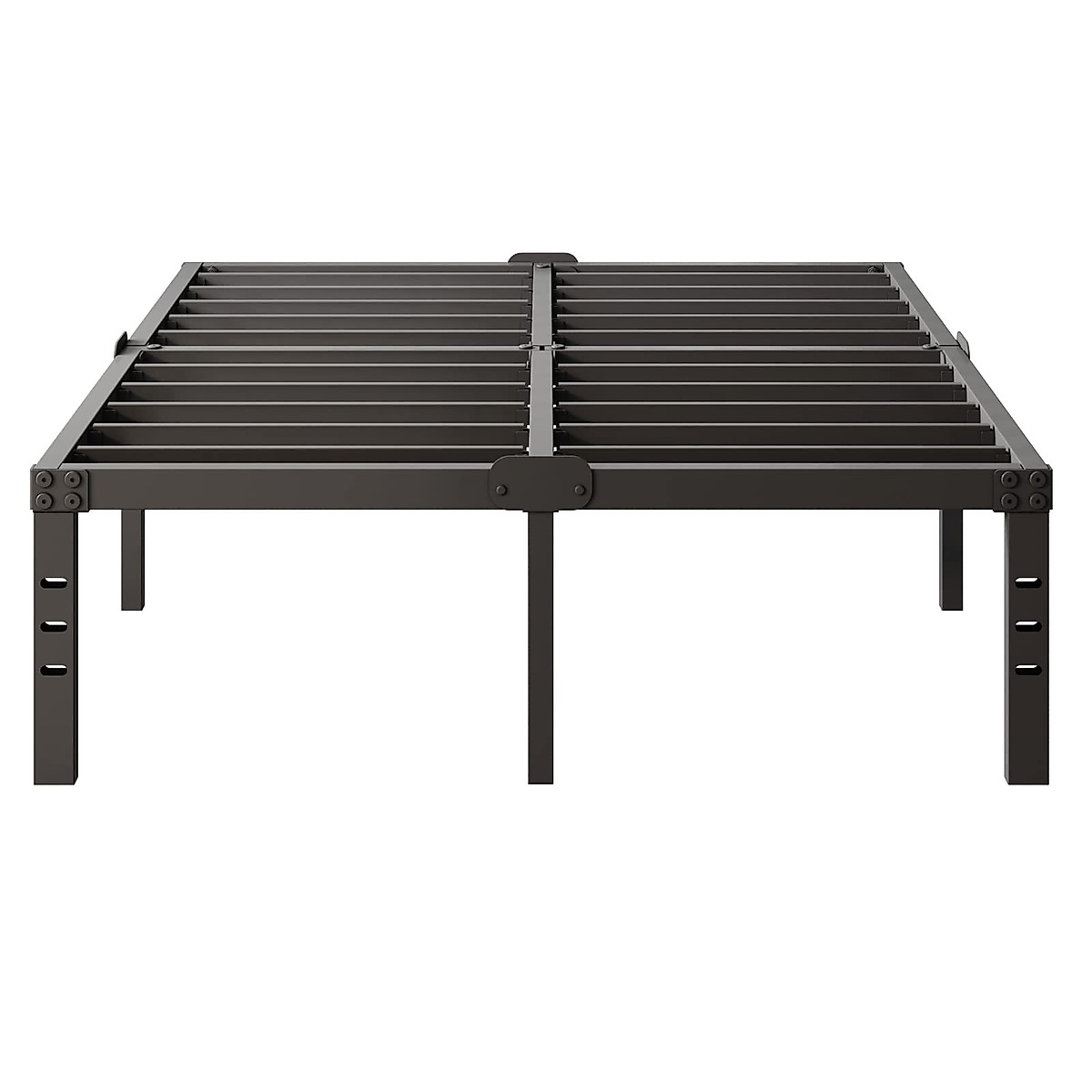 Kydins California King Bed Frames Platform 18 Inch with Storage Black Heavy Duty Platform Headboard Compatible Mattress Foundation for Memory Foams Non-Slip Support 3500 lbs