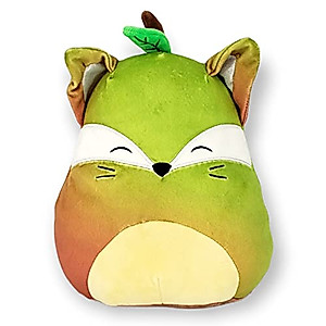 Squishmallow SQUISHMALLOWS KellyToy 8 inch (20cm) Foodie Squad - Fifi The Fox in Pear Costume
