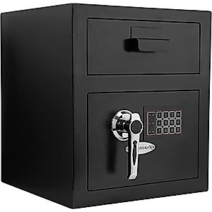 Barska AX11932 Standard Keypad Security Depository Drop Safe 0.72 Cubic Ft,Black