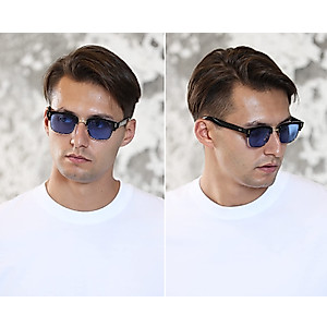 Gtand Vintage Retro Rectangle TR90 Frame Sunglasses For Men Women Fashion Semi-Rimless Metal Sun Glasses Eyewear