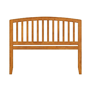 AFI Richmond Queen Solid Wood Headboard with Attachable Charger in Light Toffee