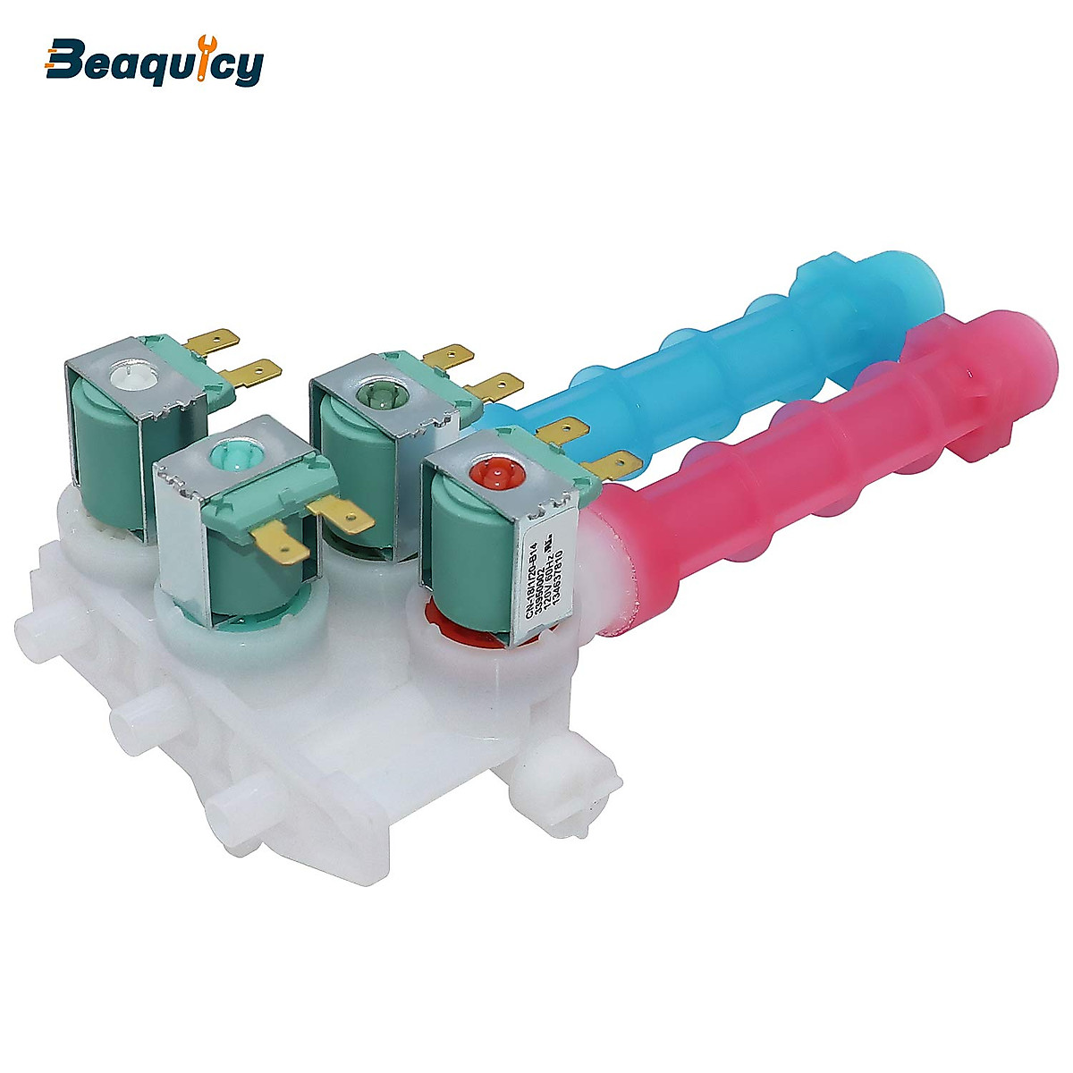 OEM 134637810 Washer Water Inlet Valve by Beaquicy (5 YEAR WARRANTY) - Replacement for Ken-more Crosley Washing Machine -Replaces 134637800, 7134637800, 7134637810, 1482877, AP4368791