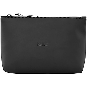 RAINS Cosmetic Bag for Women, Black, One Size