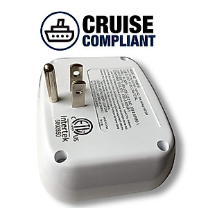 Cruise Power Strip & Travel Night Light for Cruise Ship Cabin - Must Have Cruise Accessories Bundle
