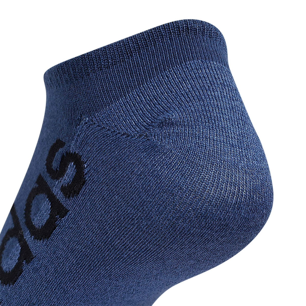 adidas Men's Linear Superlite II 6-Pack No Show, Night Marine Blue/Crew Blue/Legend Ink Blue, Large